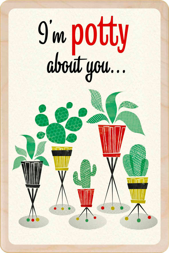 Potty About You | Valentine's card | The Wooden Postcard Company – THE ...